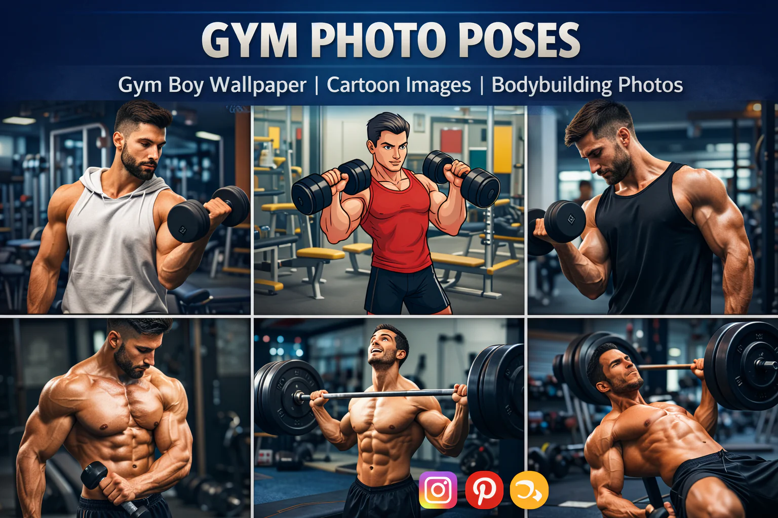 Gym Photo Poses - gymglam.in