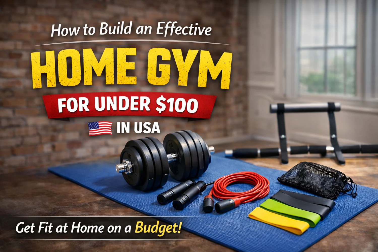 How to Build an Effective Home Gym for Under $100 in USA - gymglam.in